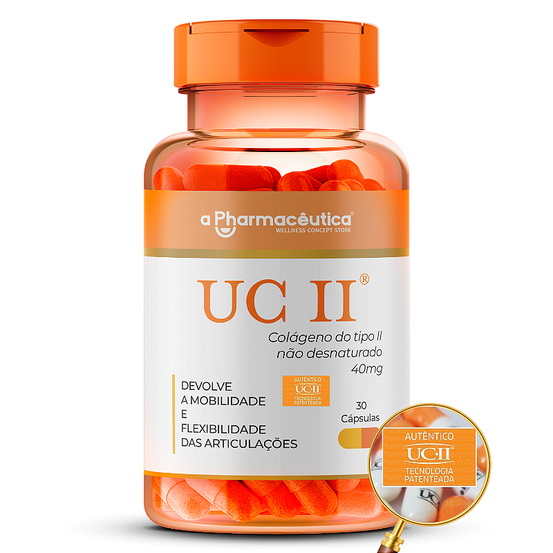 UC II® (Colágeno Tipo 2) 40mg 30 Cápsulas Com Selo de Autenticidade - A ...