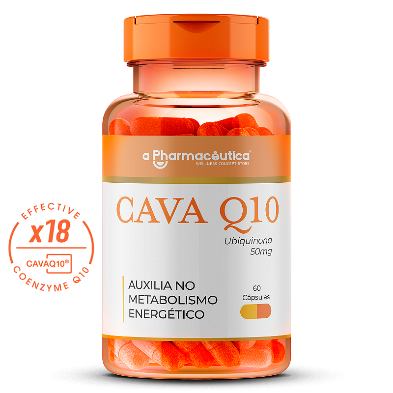 Cava Q10 50mg - 60 Cápsulas - A PharmacêuticaPh