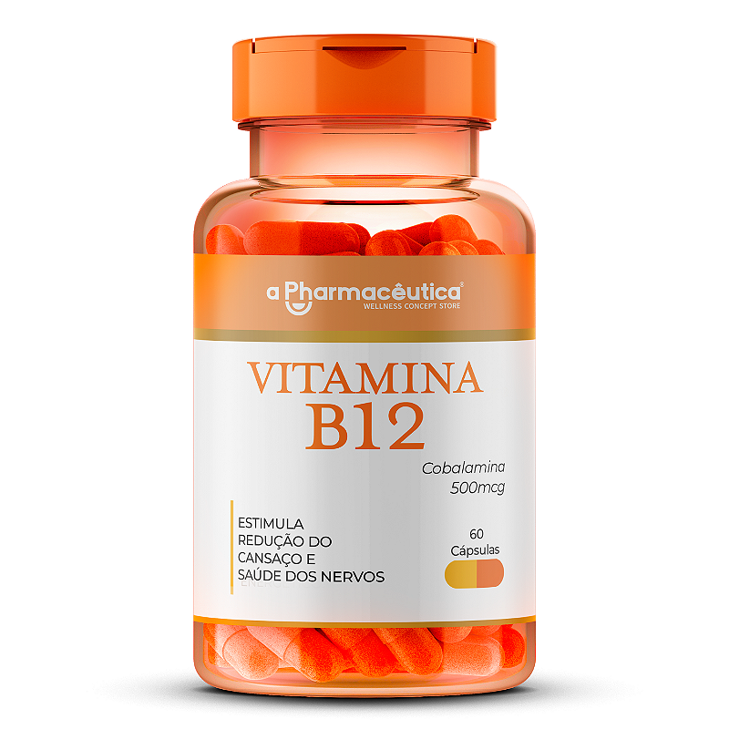 Vitamina B12 500mcg - 60 Cápsulas - A PharmacêuticaPh