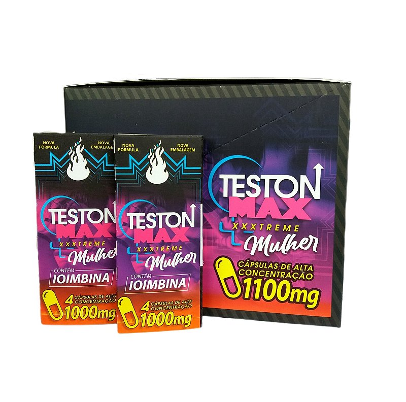 Teston Max Mulher 100% Natural (4 cápsulas de 1000mg) - Shen - Produtos ...