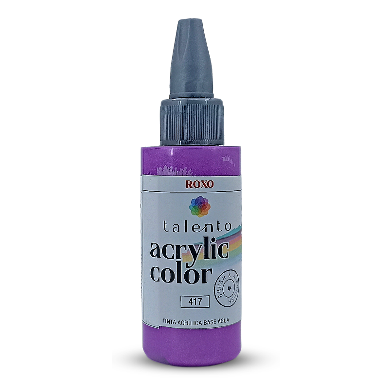 ACRYLIC COLOR ROXO METÁLICO - TalentoArtes