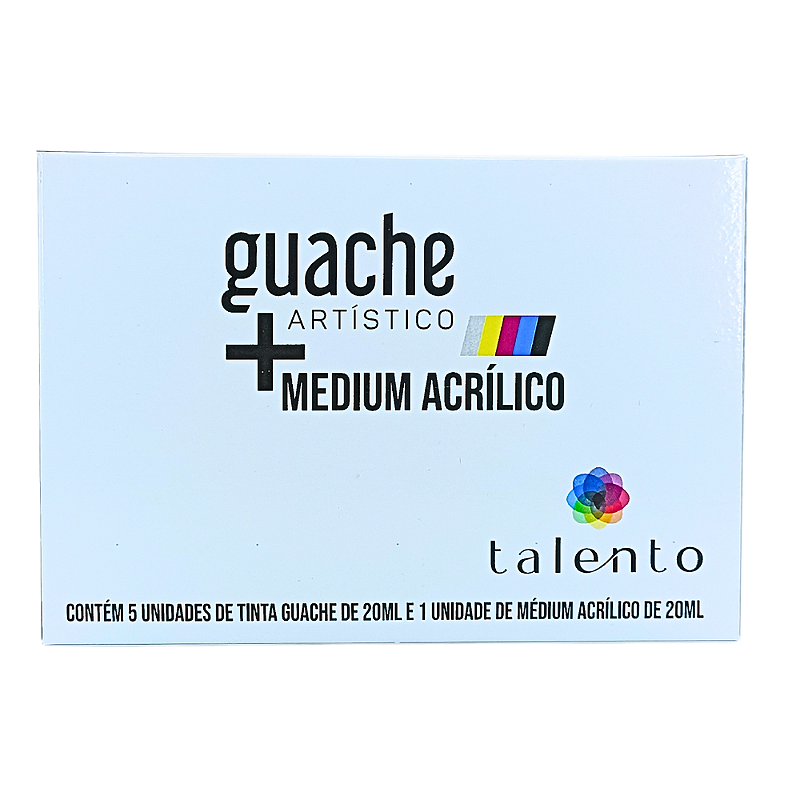 Kit-Guache Artístico + Medium Acrílico - TalentoArtes
