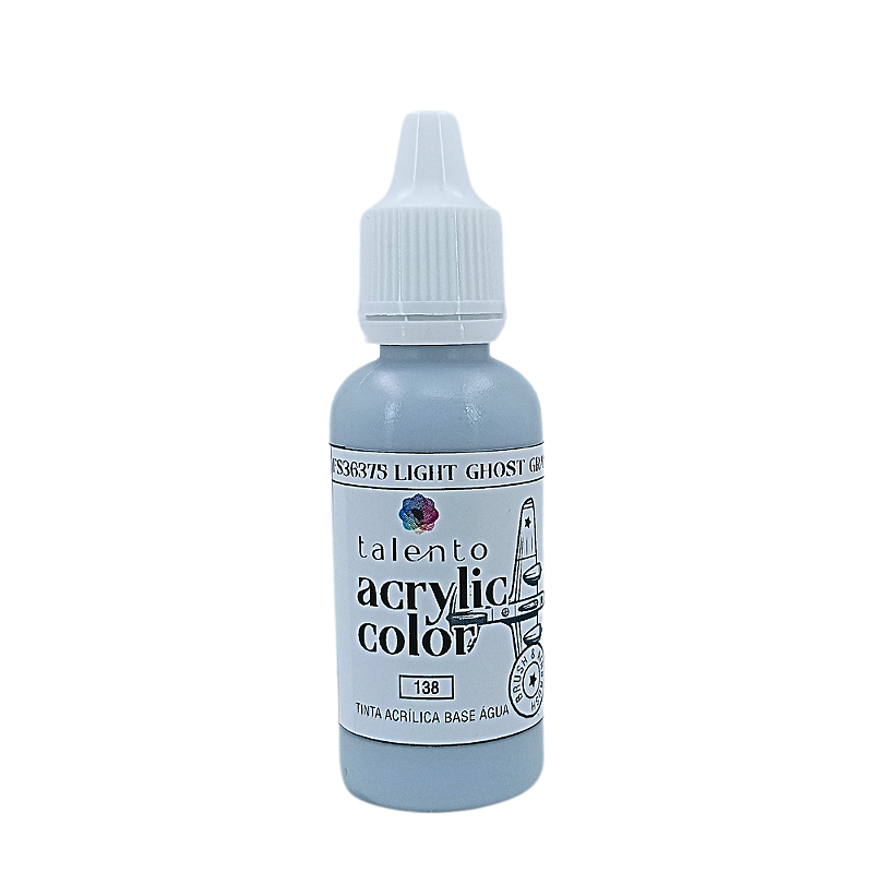 ACRYLIC COLOR 138 FS36375 - LIGHT GHOST GRAY 20ML UND - TalentoArtes