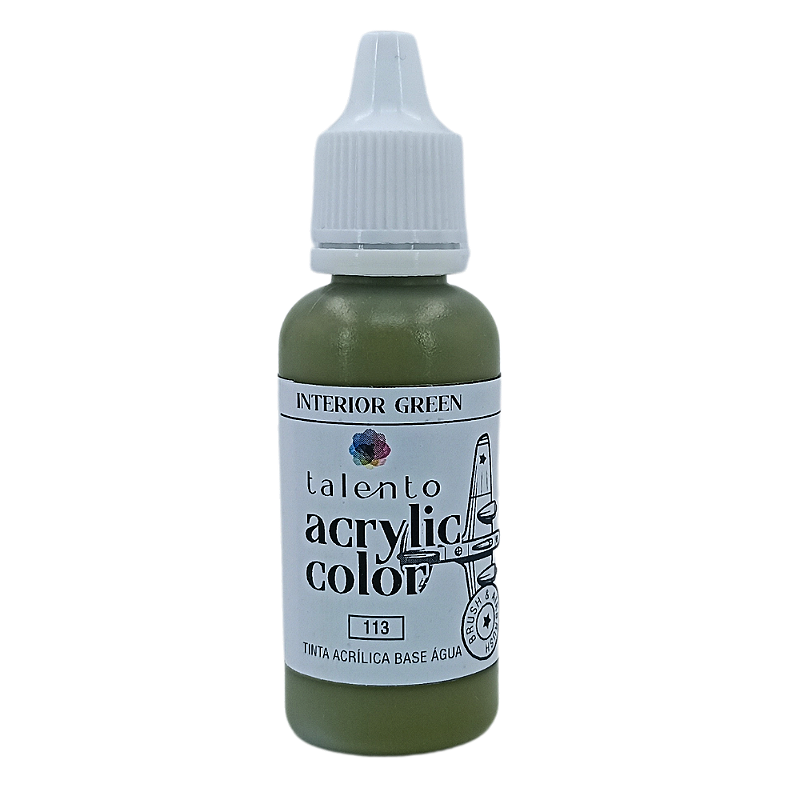 ACRYLIC COLOR 113 INTERIOR GREEN 20ML UND - TalentoArtes