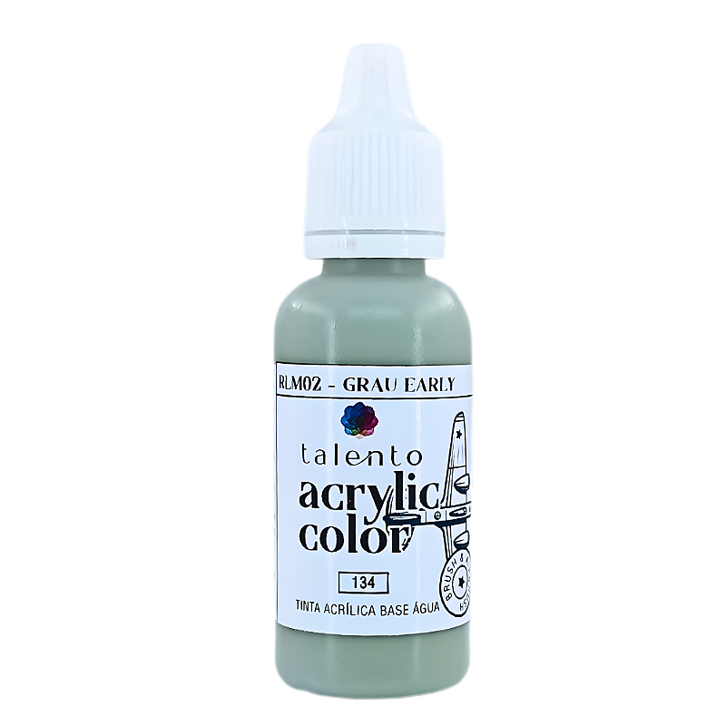 ACRYLIC COLOR 134 RLM 02 GRAU EARLY 20ML UND - TalentoArtes