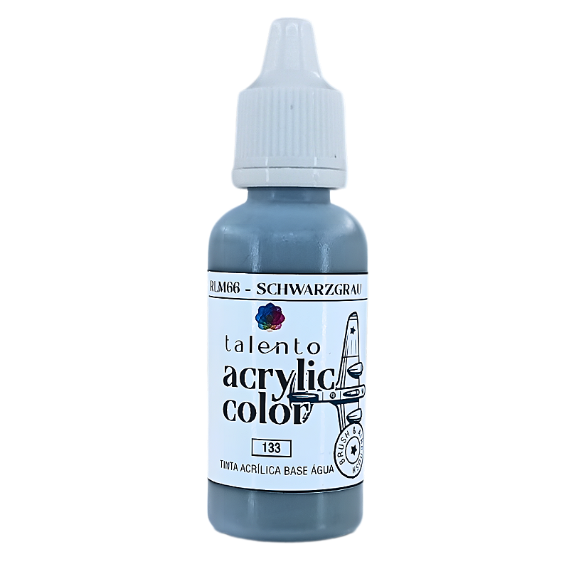 ACRYLIC COLOR 133 RLM 66 SCHWARZGRAU 20ML UND - TalentoArtes