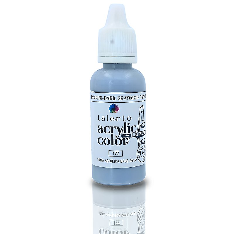 ACRYLIC COLOR 177 FS36176 DARK GRAY (MOD EAGLE) 20ML UND - TalentoArtes