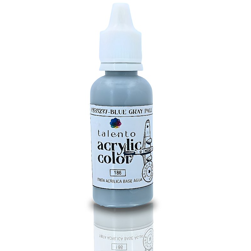 ACRYLIC COLOR 186 FS35237 BLUE GRAY PALE 20ML UND - TalentoArtes