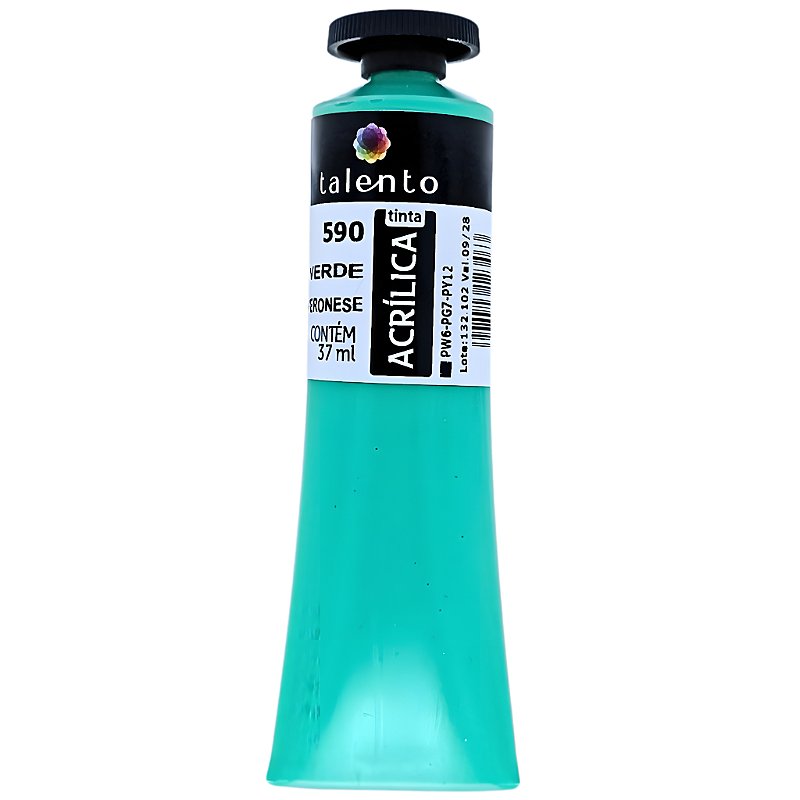 TINTA P/TELA 590-VERDE VERONESE-37ML UND - TalentoArtes