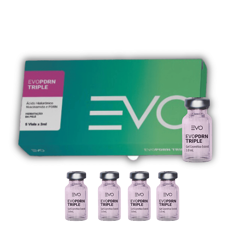 EVO PDRN TRIPLE Com 5 Ampolas de 3mL - EVO - Farmahof