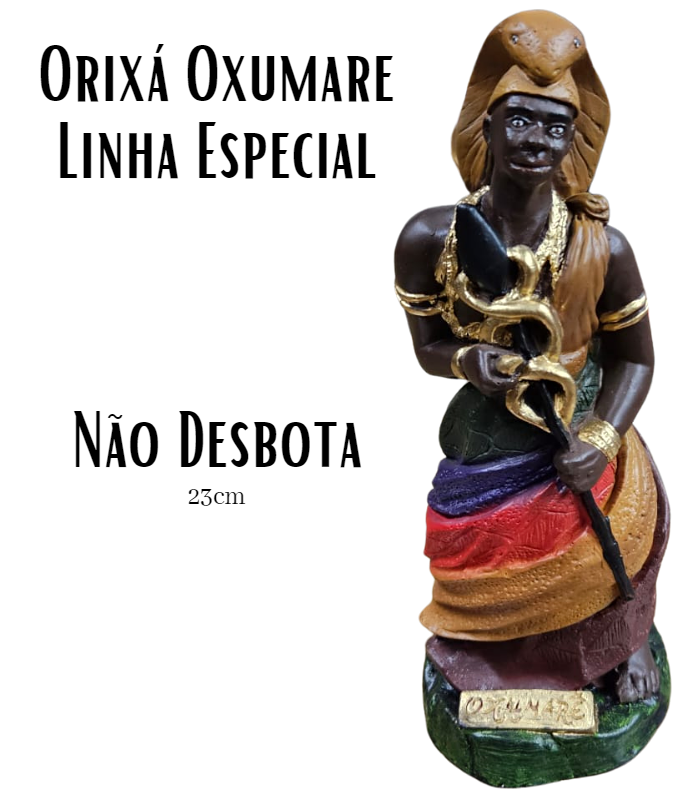 Orixá Oxumare Escultura/imagem Em Gesso 23cm - Sarava Shop