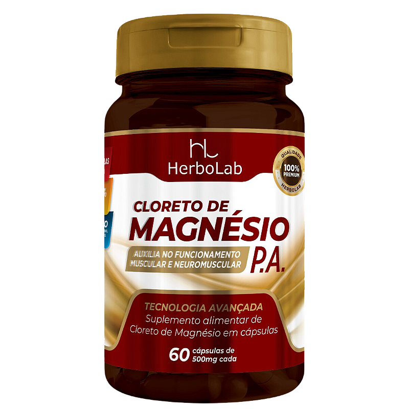 Cloreto De Magnésio P.a. 500mg Cápsulas Quando Precisa Tomar - Saúde Natural FC - Suplementos ...