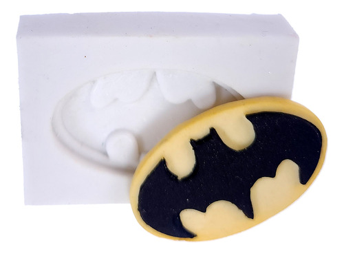 Molde De Silicone: Emblema Batman - 3,0 x 4,5 cm | Palácio dos Moldes ...