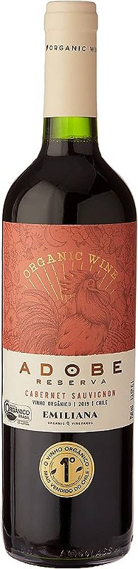 Vinho Chileno Emiliana Adobe TT Cab Sauv 750ml GF - Qualive