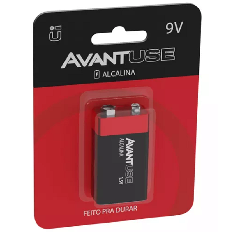 Pilha Bateria 9v Alcalina Om 1 Unidade - Avant - atacadãodaspilhas