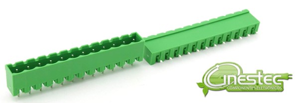 BORNE KRA 2EDGVC 5,0/5.08 MACHO 12P 180 graus TERMINAL BLOCK - Cinestec