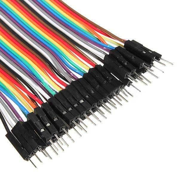 CABO JUMPER MACHO MACHO 30CM KIT COM 40 CABOS PARA PROTOTIPOS - Cinestec