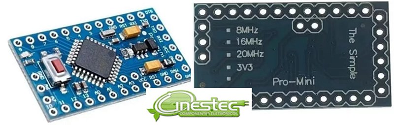 PLACA ARDUINO PRO MINI 3.3V COM ATMEGA328P - Cinestec PLACA ARDUINO PRO MINI 3.3V COM ATMEGA328P - Cinestec