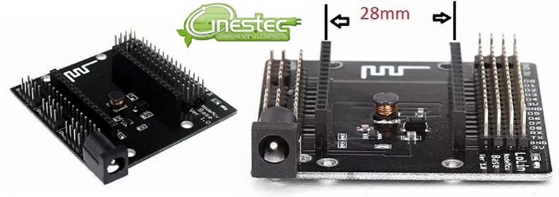 SHIELD PLACA BASE PARA ESP8266 NODEMCU LOLIN - Cinestec SHIELD PLACA BASE PARA ESP8266 NODEMCU LOLIN - Cinestec