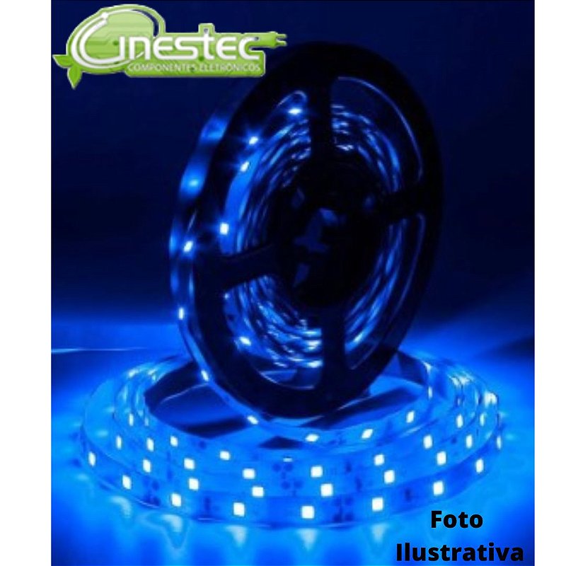 FITA DE LED / STRIP LED 2835 AZUL IP47 ROLO COM 5m (60 LEDS) - 12V ...