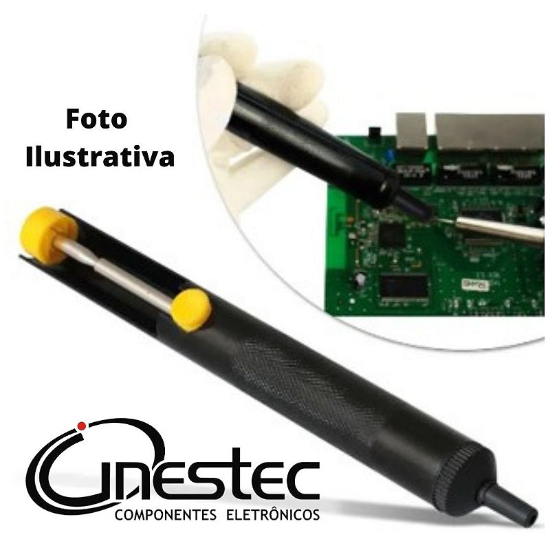 SUGADOR DE SOLDA ANTI-ESTATICO METALICO HK-190 ESD - Cinestec