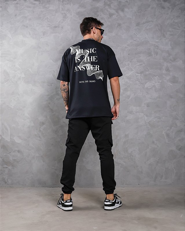 Camiseta Move The Crowd Oversized Unissex - MUSIC - MOVE THE CROWD