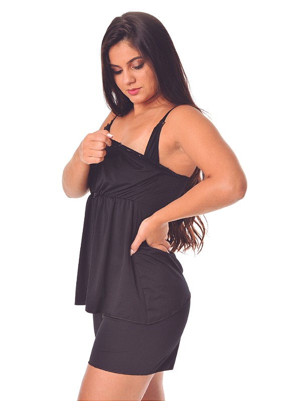 Short Doll Amamentação Mamãe Pós Parto - MIABR