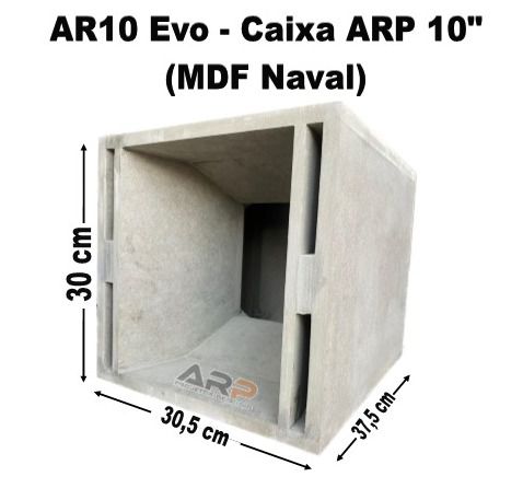 Caixa ARP 10'' AR10 Evo Mdf Naval 15mm - ARISTENE SOM AUTOMOTIVO