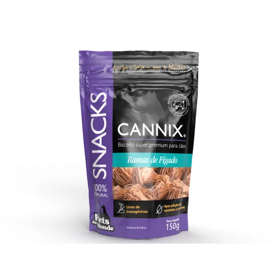 Petisco para cachorro Ramas de Fígado 150 g | CANNIX - Mais Ração ...