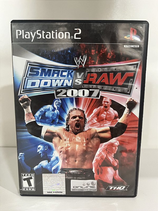 WW Smackdown VS Raw PS2 Original Americano (Usado) - www.maicongames.com.br