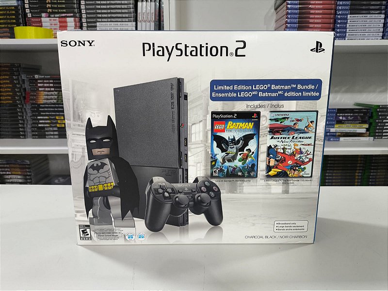 Console Sony Playstation 2 Slim Americano Bundle Lego Batman - PS2 Slim ...