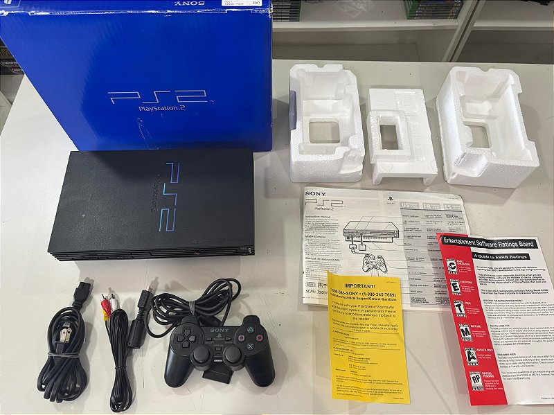 Console Sony Playstation 2 Fat Americano SCPH-39001 - PS2 FAT CIB - www ...