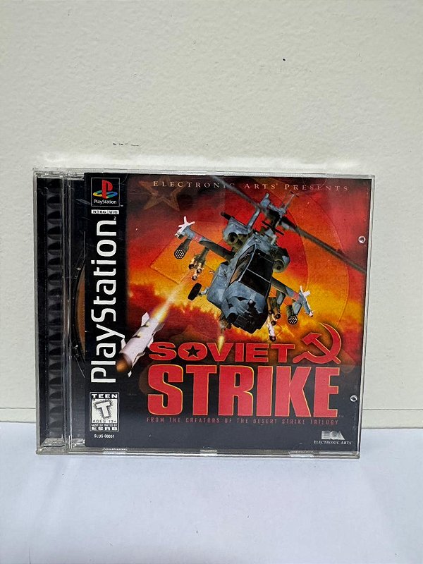 Soviet Strike PS1 Original Americano (Usado) - www.maicongames.com.br