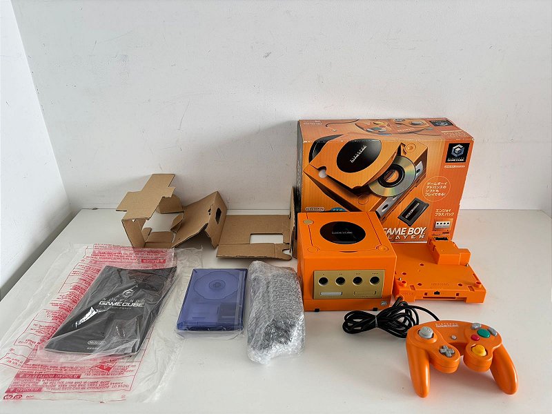 Console Nintendo GameCube Orange + Game Boy Player - www.maicongames.com.br