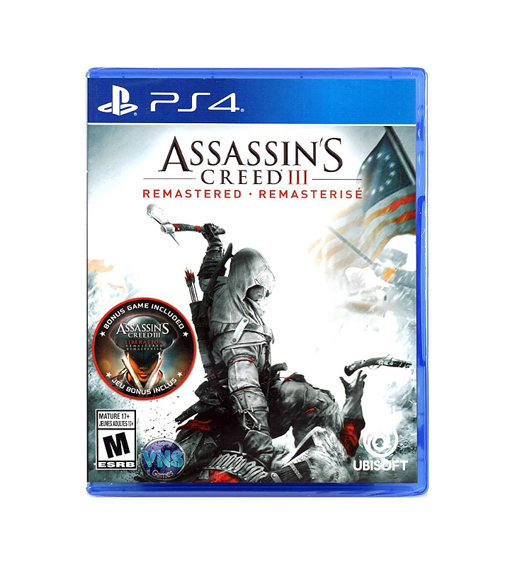 Assassin's Creed 3 Remastered PS4 Mídia Física Lacrado - www ...