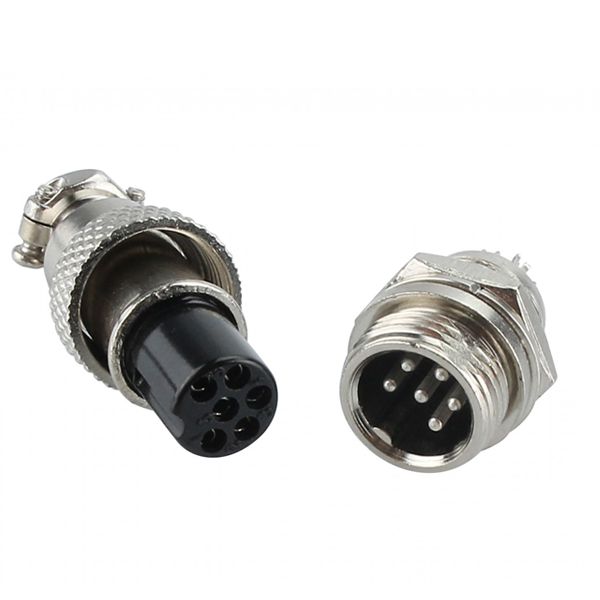 Conector Mike 6 Vias Macho e Fêmea | Baú da Eletrônica - Baú da ...