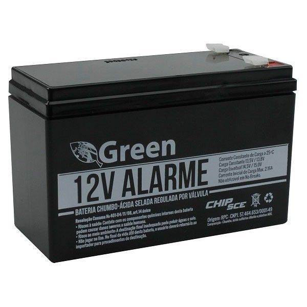 Bateria 12V - Green | Baú da Eletrônica - Baú da Eletrônica ...