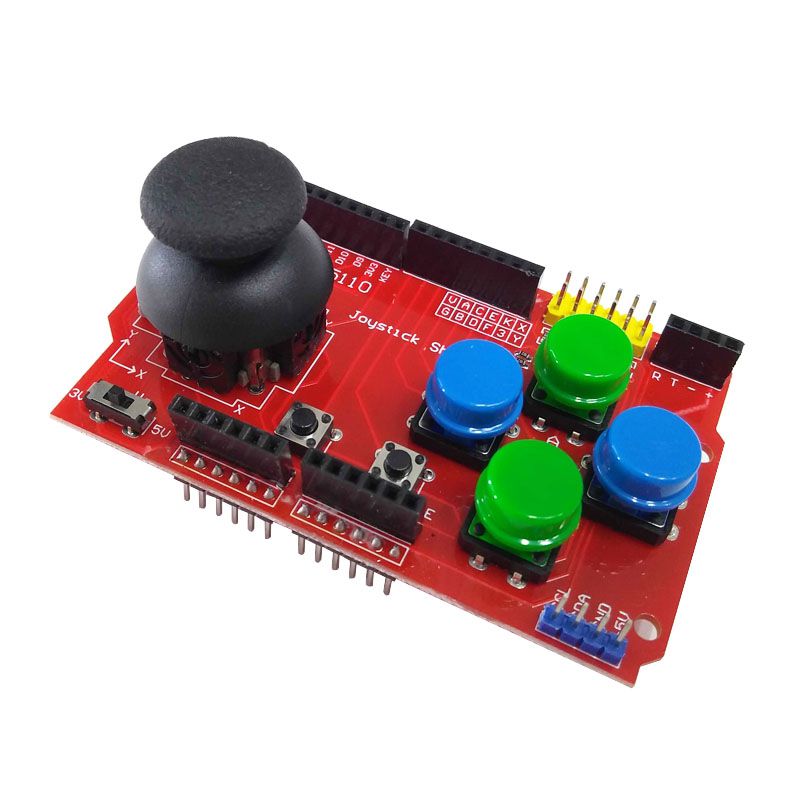 Joystick Shield Para Arduino | Baú da Eletrônica - Baú da Eletrônica ...