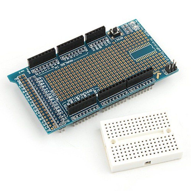 Proto Shield com Mini Protoboard para Arduino Mega | Baú da Eletrônica ...