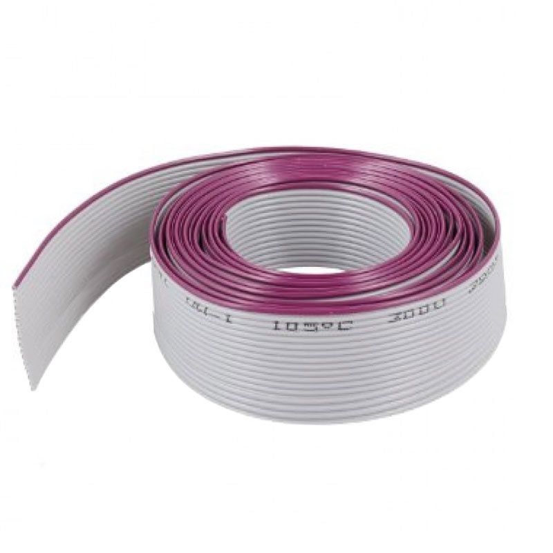 Cabo Flat 14 Vias Cinza 28 AWG | Baú da Eletrônica - Baú da Eletrônica ...