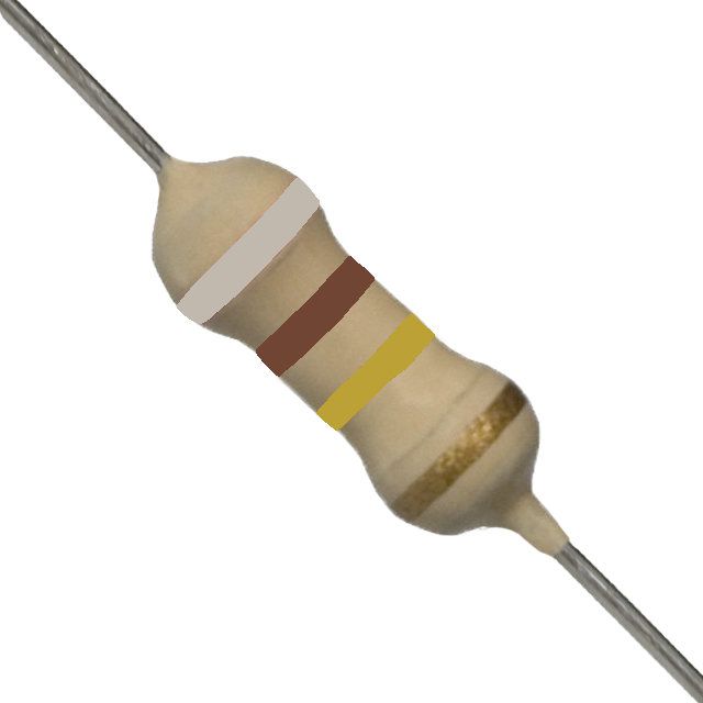 Resistor 910K 5% (1/2W) - Confira Outros Modelos e Valores - Baú da ...