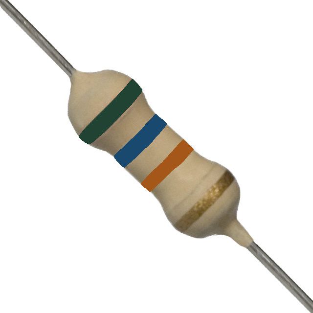 Resistor 56K 5% (1/2W) - Confira Outros Modelos e Valores - Baú da ...