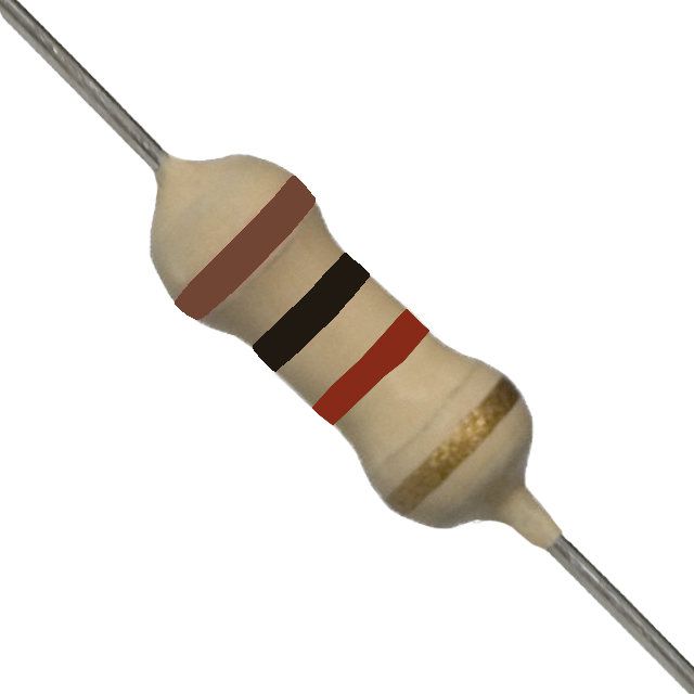 Resistor 1K0 5% (1/2W) - Confira Outros Modelos e Valores - Baú da ...
