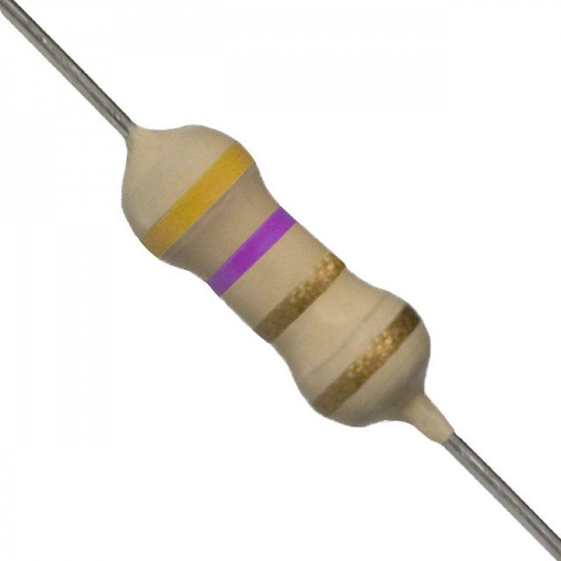 Resistor 4R7 5% (1/2W) - Confira Outros Modelos e Valores - Baú da ...