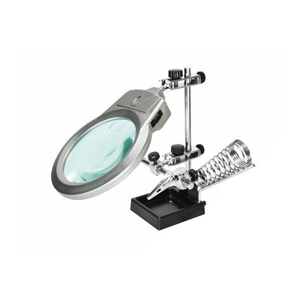Lupa de Mesa SLP-100 LED com Suporte - Baú da Eletrônica - Componentes ...