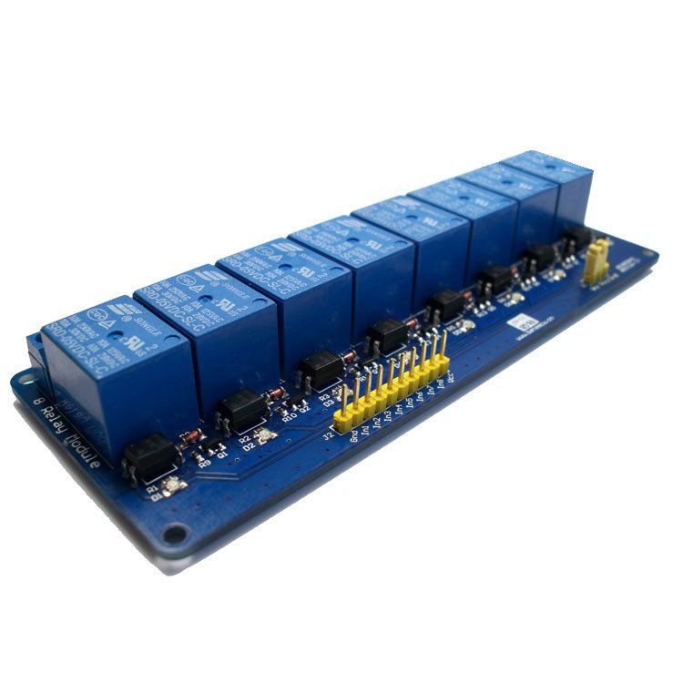 Módulo Relé 5V - 8 canais | Baú da Eletrônica - Baú da Eletrônica ...