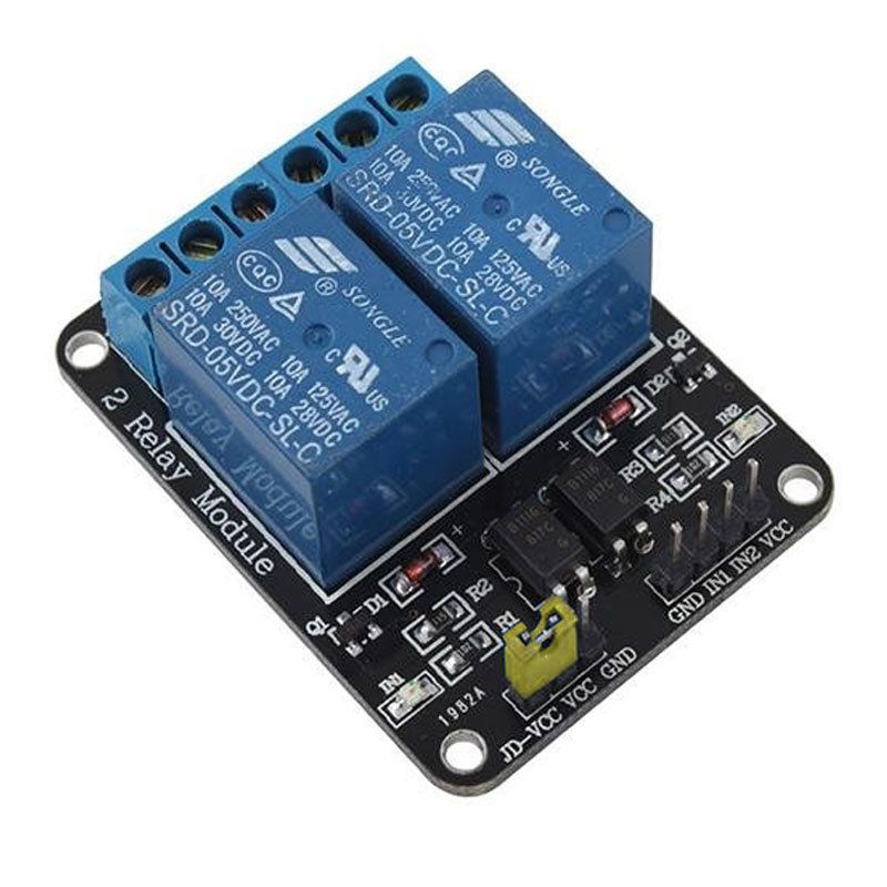 Módulo Relé 5V - 2 canais | Baú da Eletrônica - Baú da Eletrônica ...