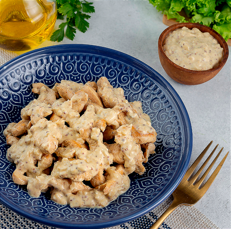 Frango ao molho de mostarda - 150g - Help Comidas