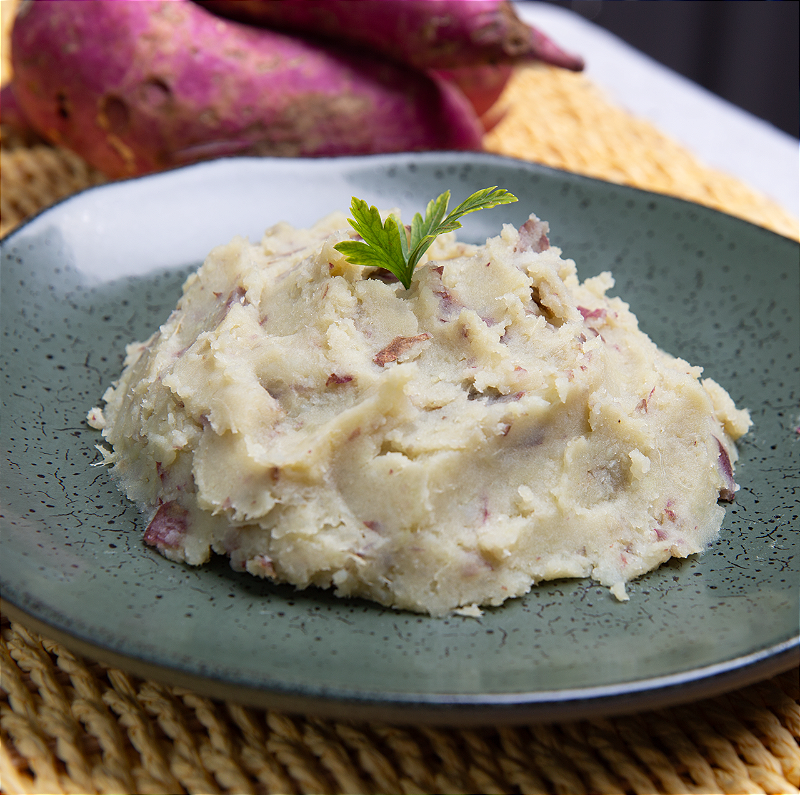 Purê rústico de batata doce - 100g - Help Comidas