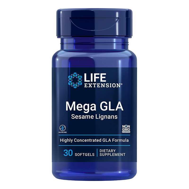 Lignanas de Gergelim Mega GLA 30 Cápsulas Life Extension - Suplelive